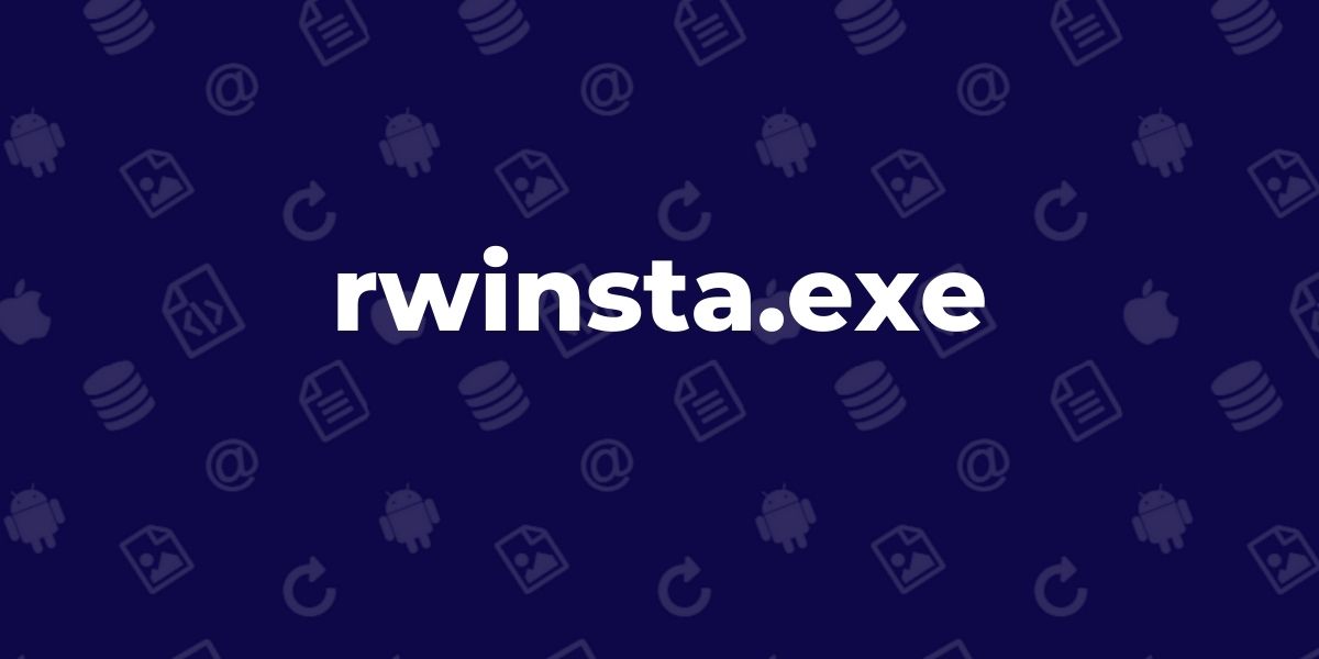 rwinsta.exe | Part Of Windows Reset Session Utility
